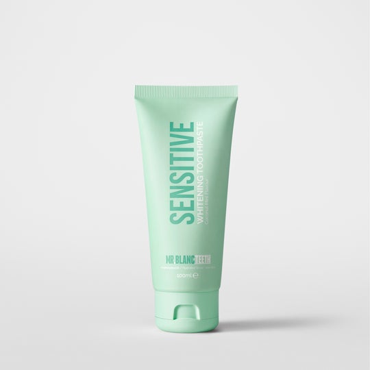 Mr Blanc SENSITIVE WHITENING TOOTHPASTE معجون تبيض الاسنان للاسنان الح ...